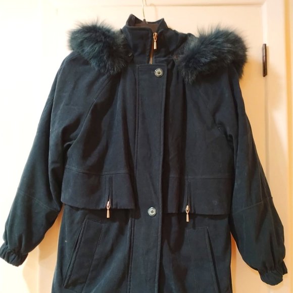 fleet street | Jackets & Coats | Vintage Fleet Street Women Coat Faux ...